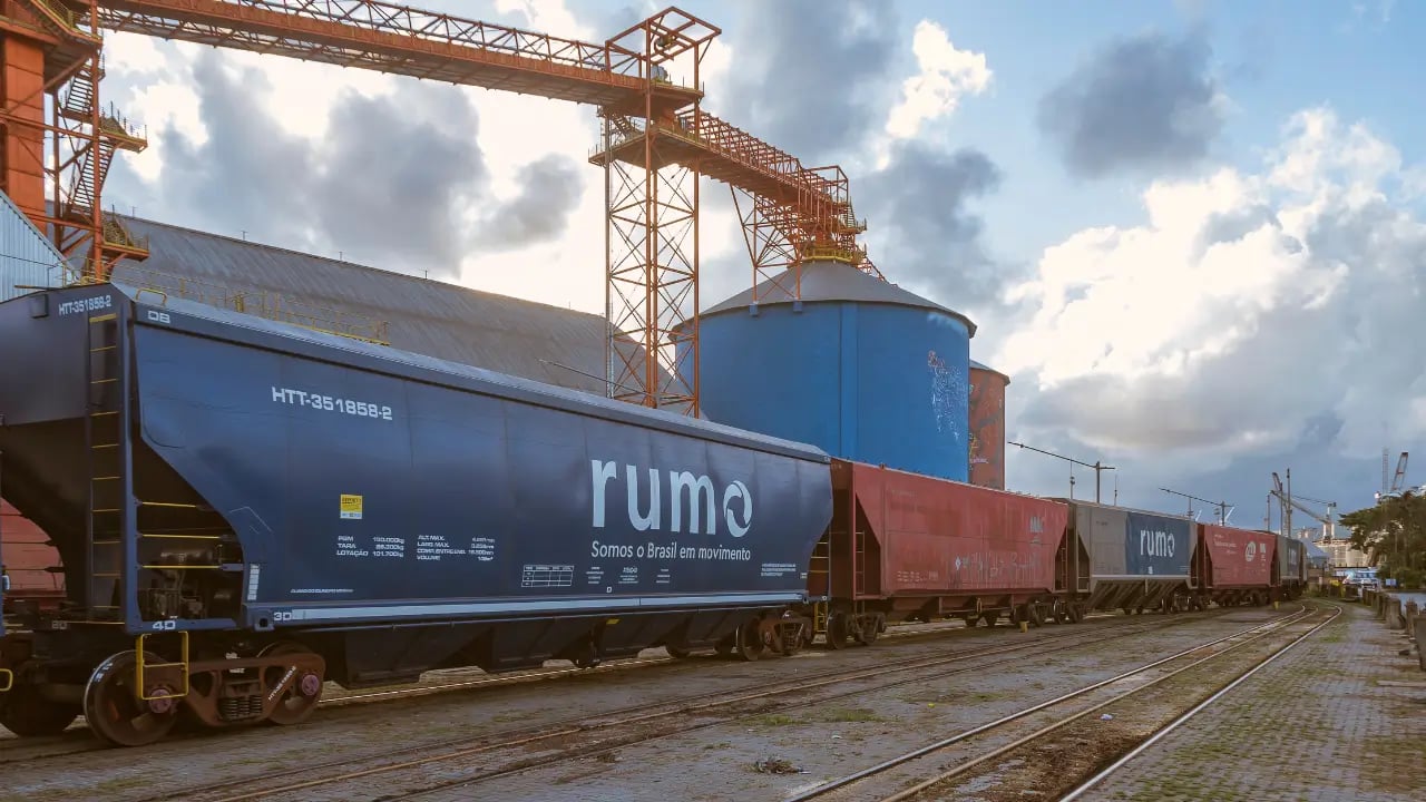 Rumo (RAIL3) tem queda de 49% no lucro líquido do 1º trimestre